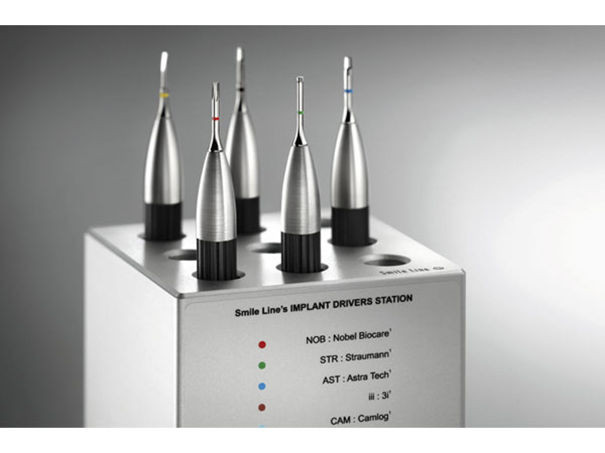 Smile Line Implant-Drivers Station kompl. | Gold Quadrat Dental