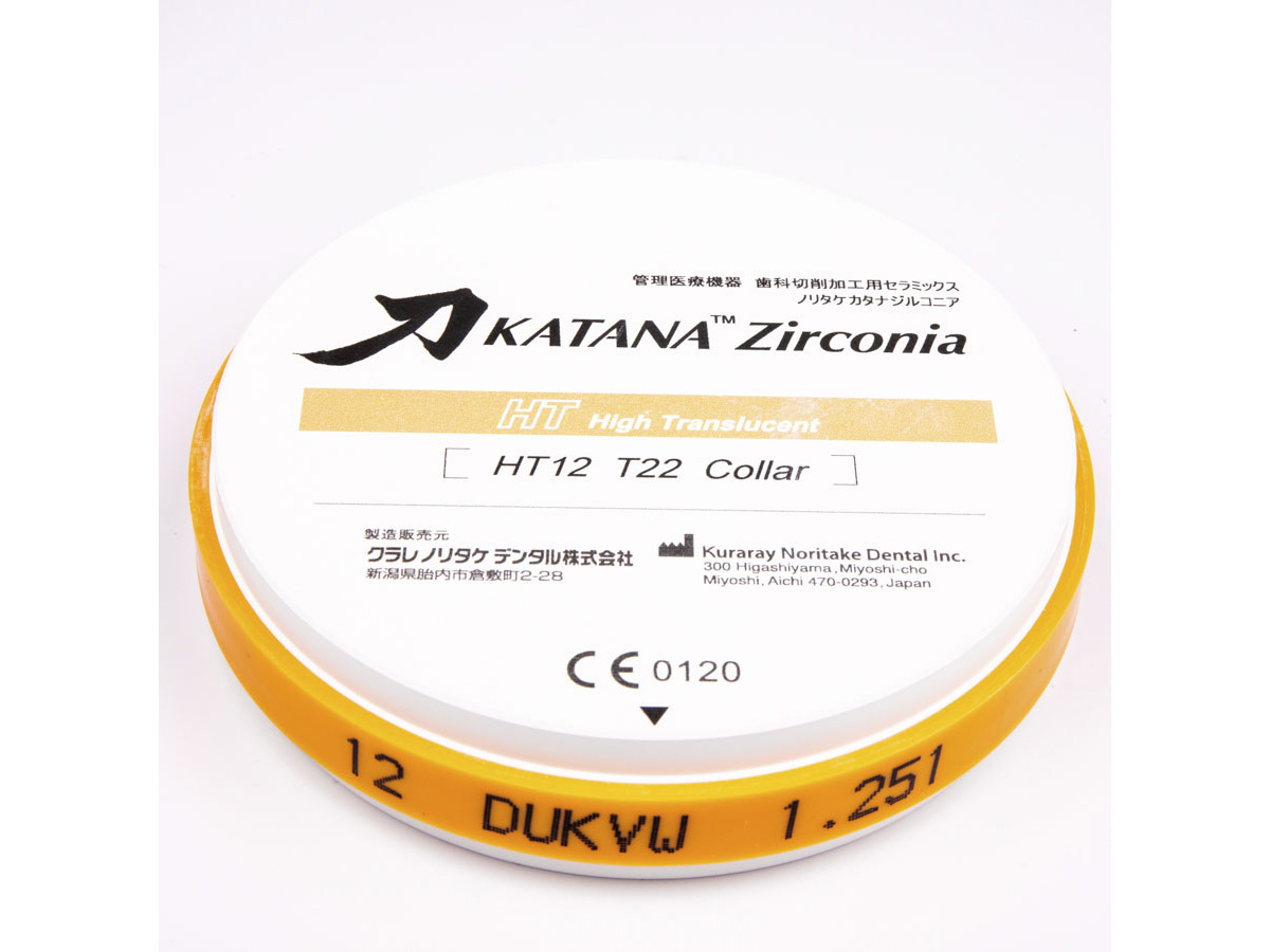 Kuraray Noritake Katana Zirconia HT12 | Gold Quadrat Dental