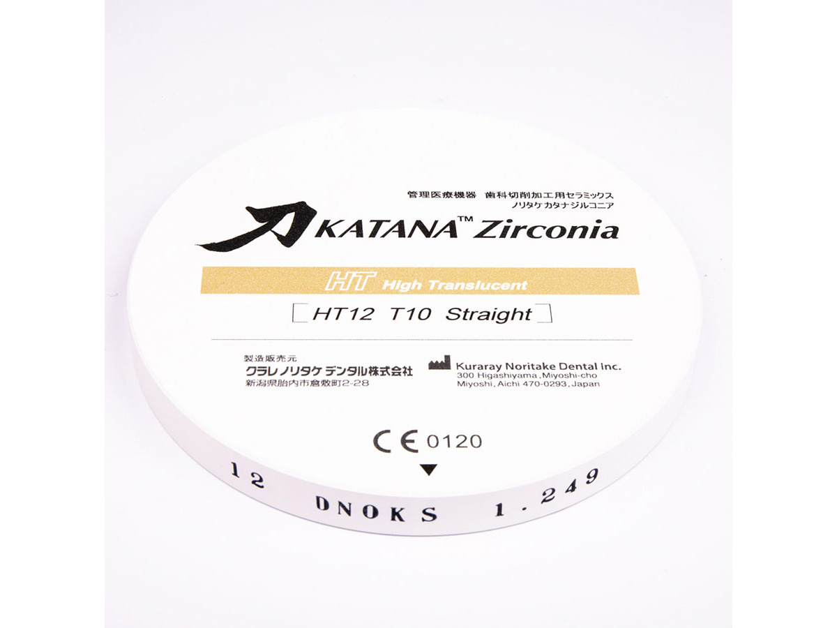 Kuraray Noritake Katana Zirconia HT12 | Gold Quadrat Dental
