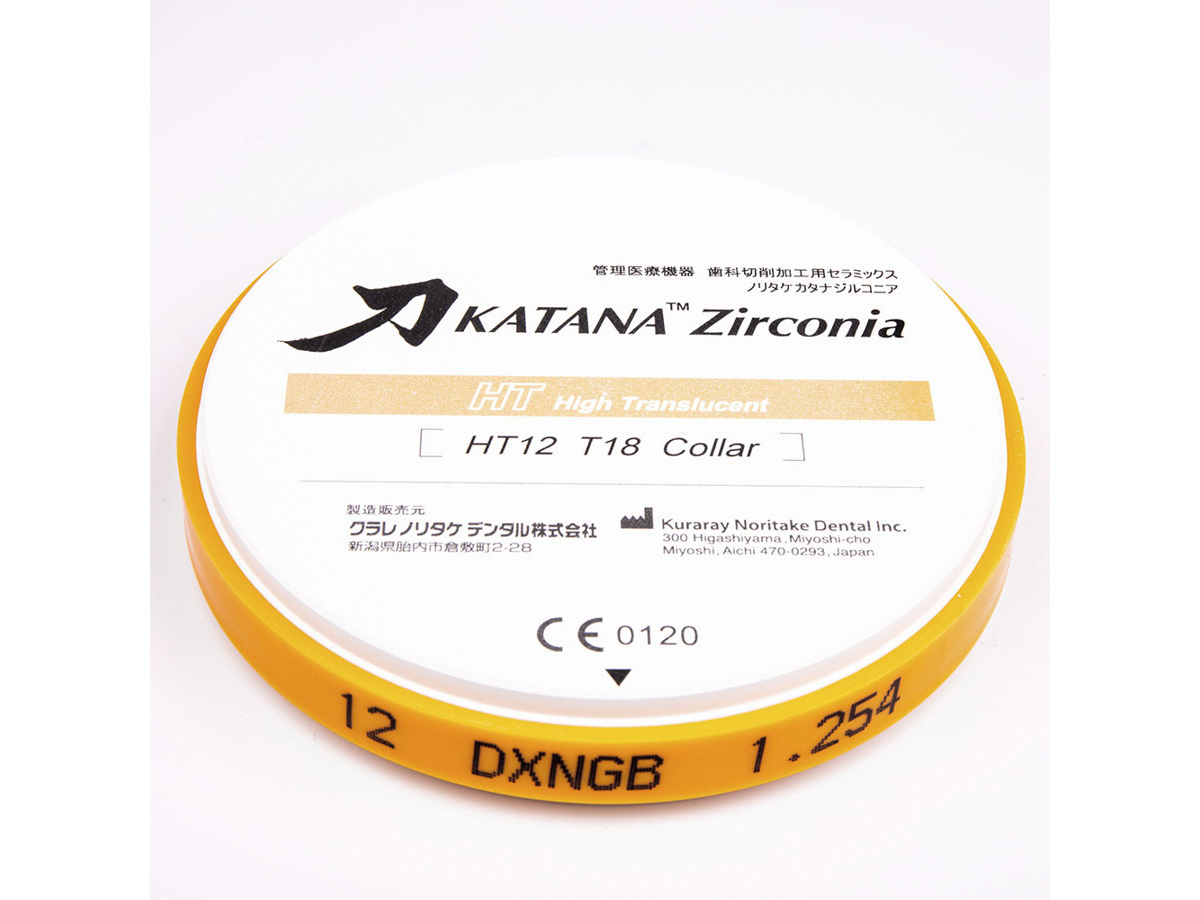 Kuraray Noritake Katana Zirconia HT12 | Gold Quadrat Dental