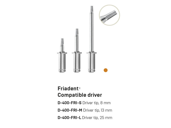 Smile Line Sidekick Friadent Schraubendreher | Gold Quadrat Dental